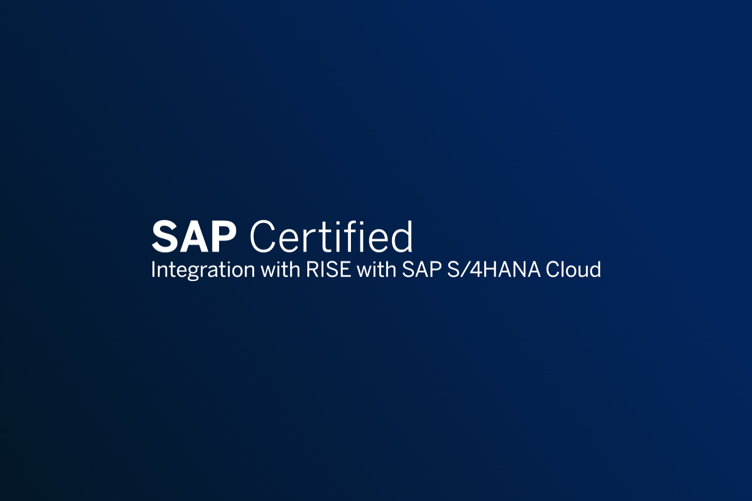 Sap Certified Logo